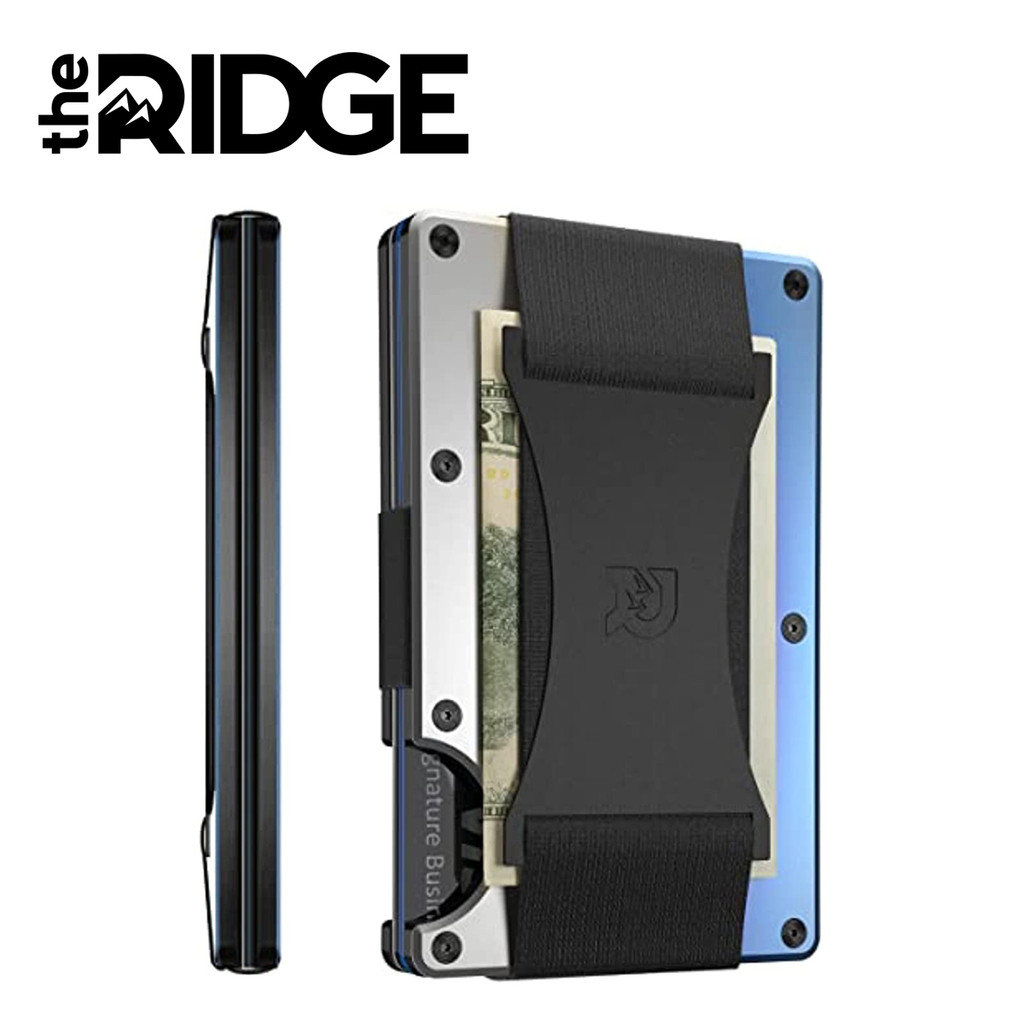 Ridge Credit Card Holder Carbon Fiber Luxury Aluminum Metal Minimalist ...