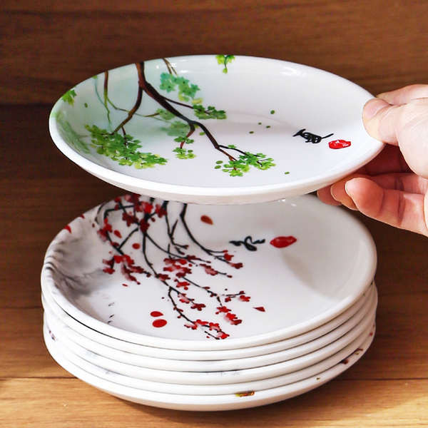 dinner plate set pinggan Pinggan tulang, piring buah melamin, pinggan ...