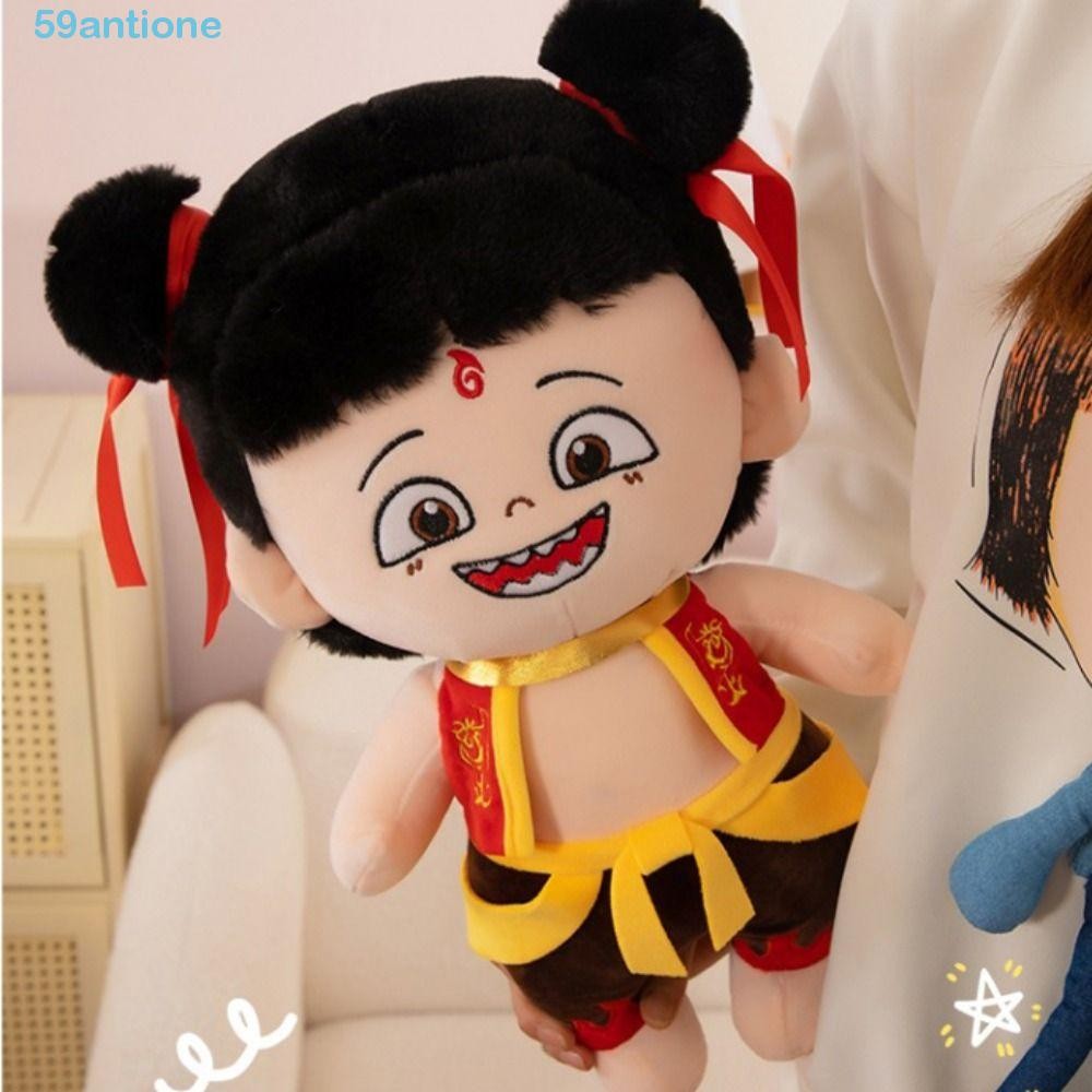 ANTIONE Nezha Plush Doll, PP Cotton Chinese Animation Ne Zha 2 Plush ...