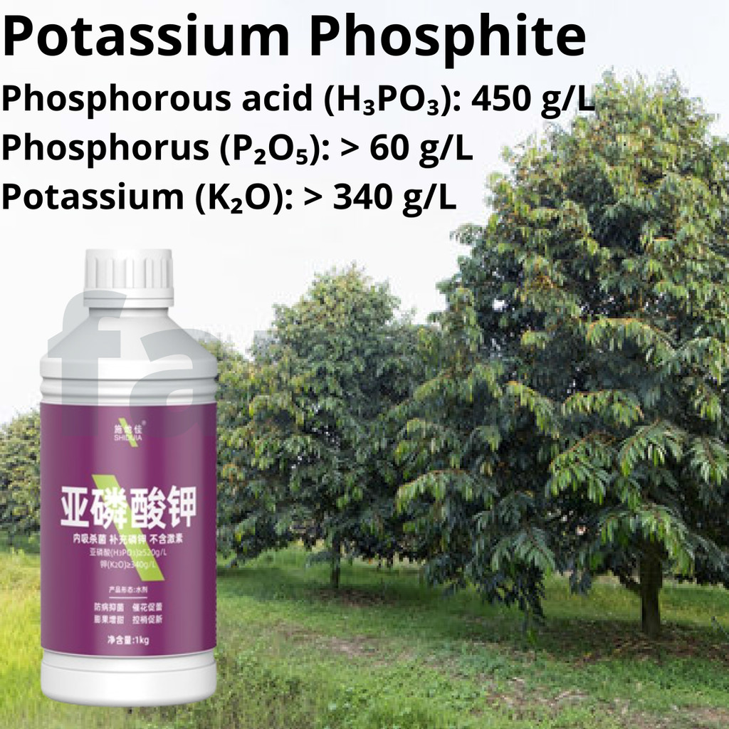 6瓶 1000ml 亚磷酸钾 Potassium Phosphite Kalium Fosfat 叶面肥保花膨果 磷酸二氢钾高钾 ...
