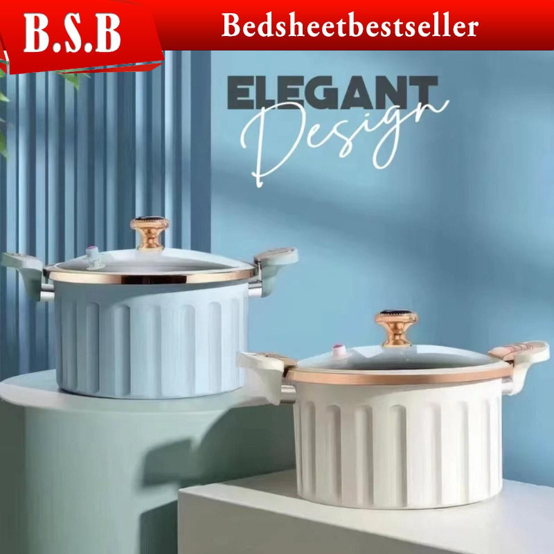 B.S.B 10L Non-Stick Micro Pressure Pot RomaStyle Multifunction Stew Pot ...