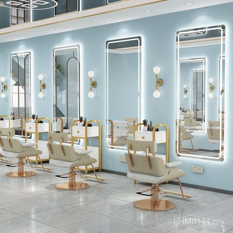 Hairdressing Shop Touch Screen Haircut led Light Mirror Barber Shop ...