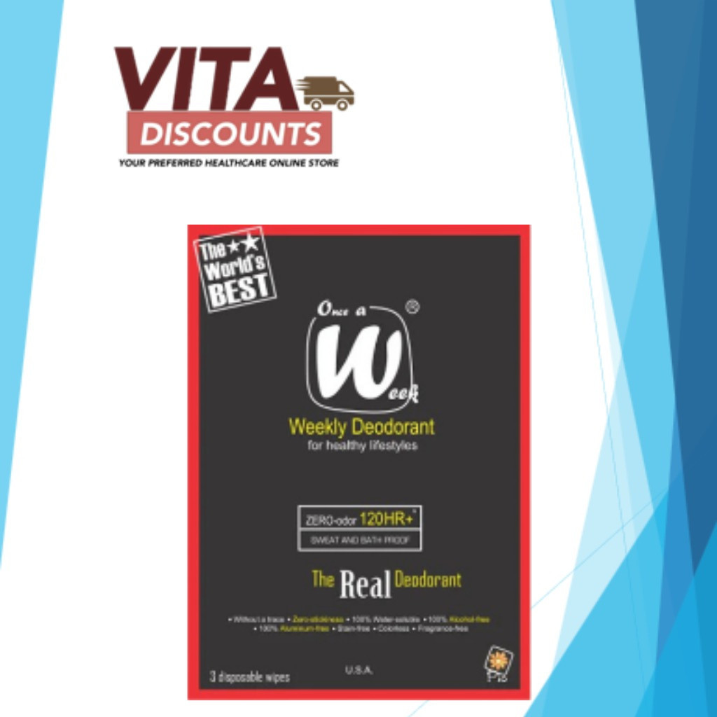 ONCE A WEEK WEEKLY DEODORANT 3S | Shopee Malaysia