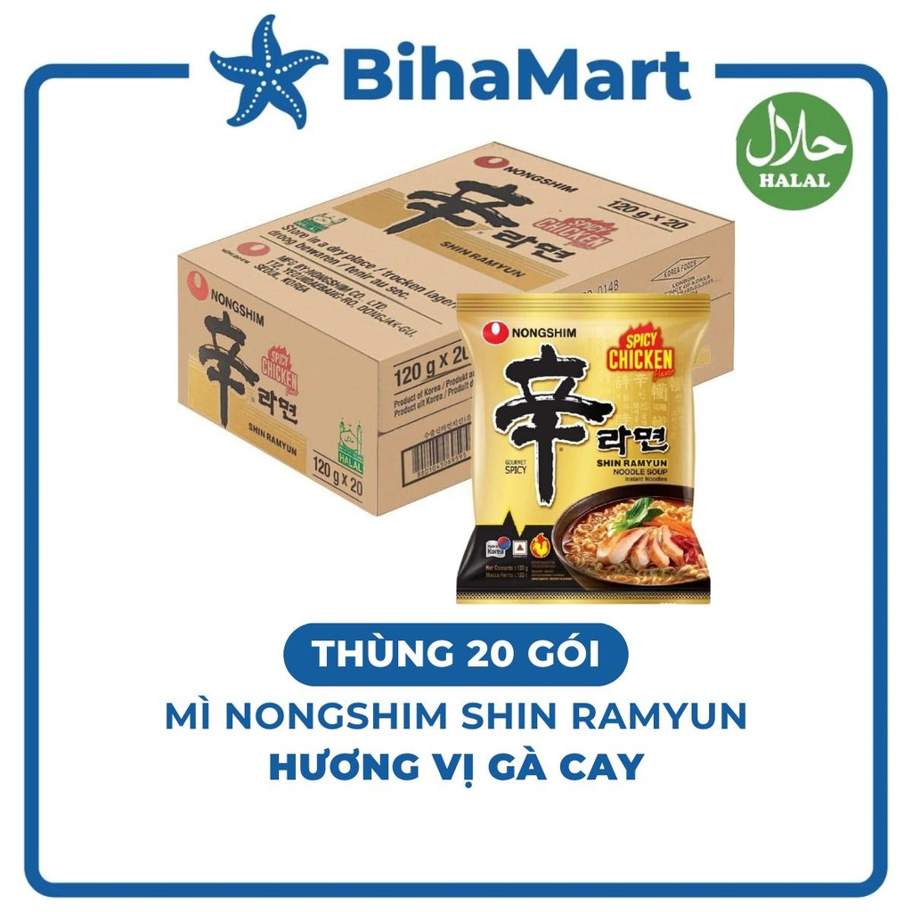 [BOX Of 20 PACKAGES]-NONGSHIM - Shin Ramyun Noodles Spicy Chicken ...