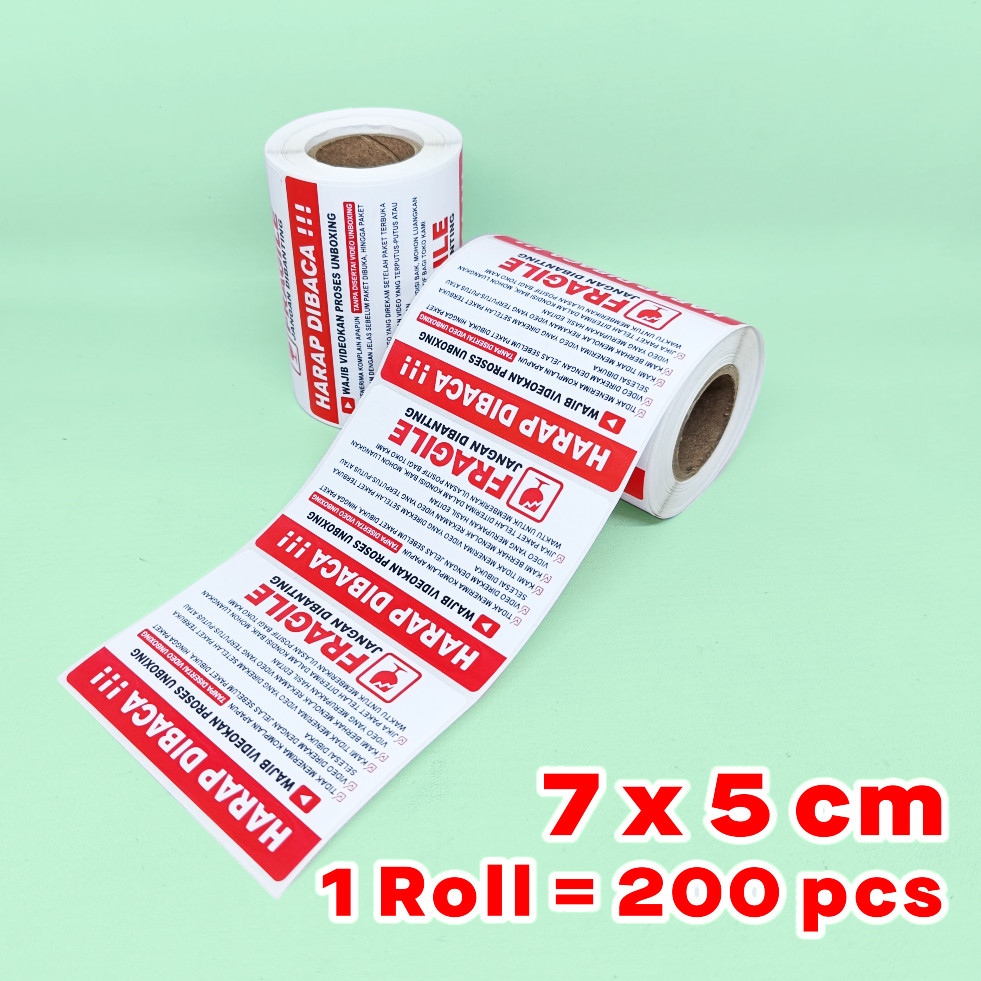Mandatory Unboxing Video Label Stickers 7 x 5 cm (1 roll contains ±200 ...