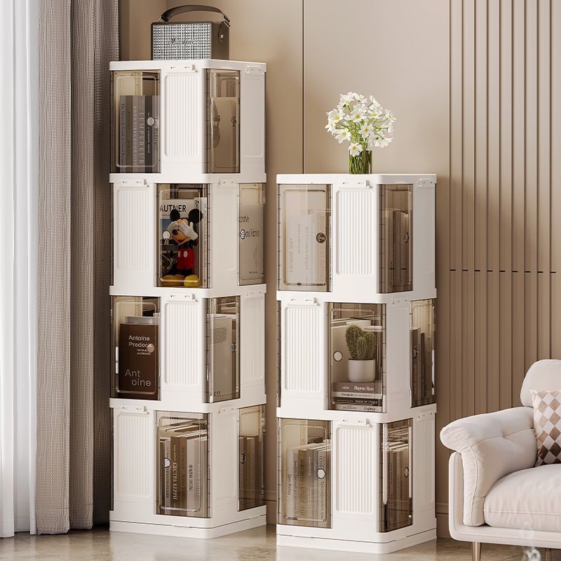 Rotating Bookshelf Floor Rack Children Multi-Layer Bookcase Locker ...