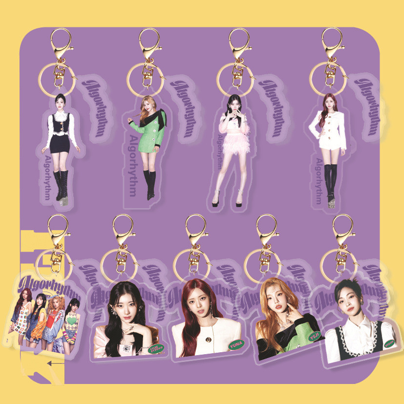 Itzy Keychain Yeji Ryujin Yuna Acrylic Keychain Key Pendant | Shopee ...