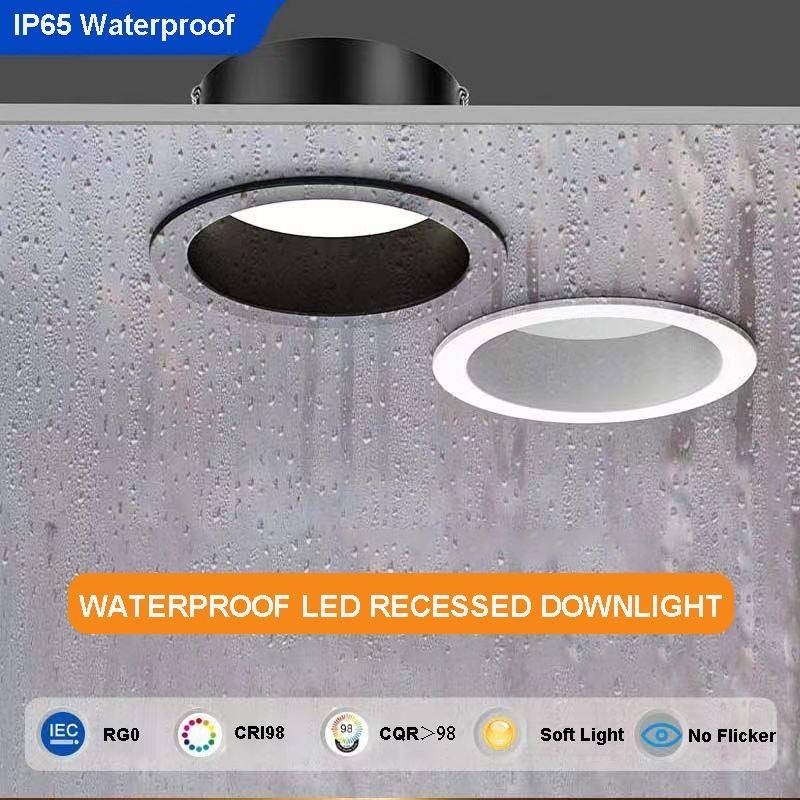 Waterproof Downlight IP65 Bathroom Lighting Fixture 7W 12W Kitchen ...