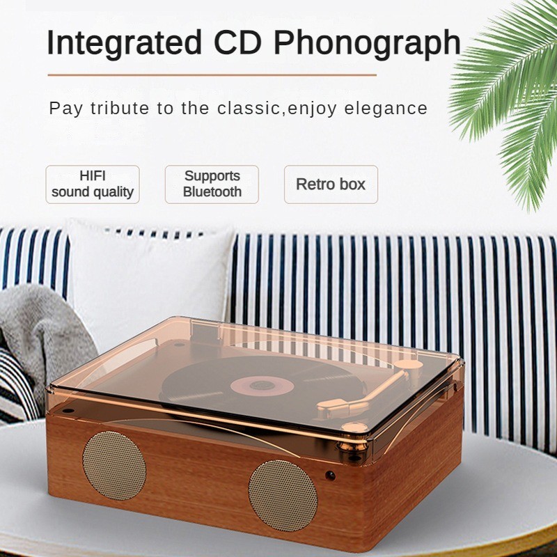 Retro Multifunctional CD Player Portable High Fidelity Audio Quality ...