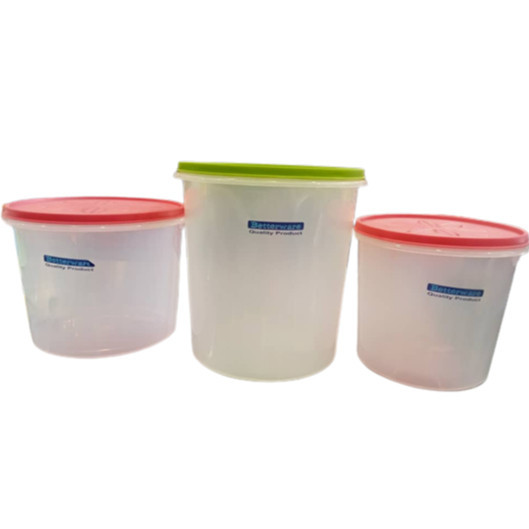 BETTERWARE QUALITY PRODUCT Round Fresh Airtight Multipurpose Containers ...