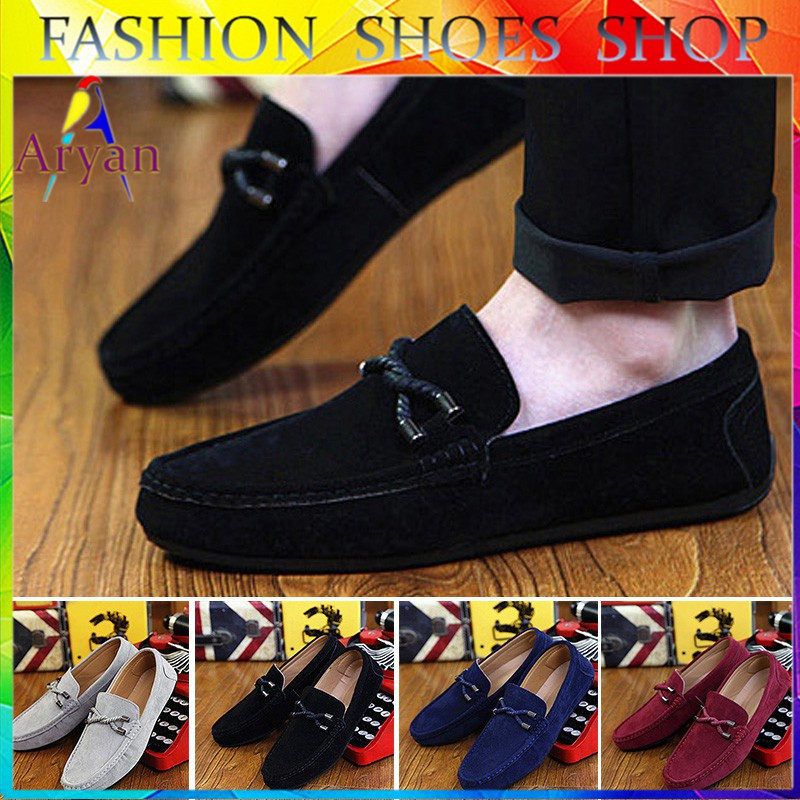 Ready Stock 2024 New Summer Fashion England Men's Driving Moccasin ...
