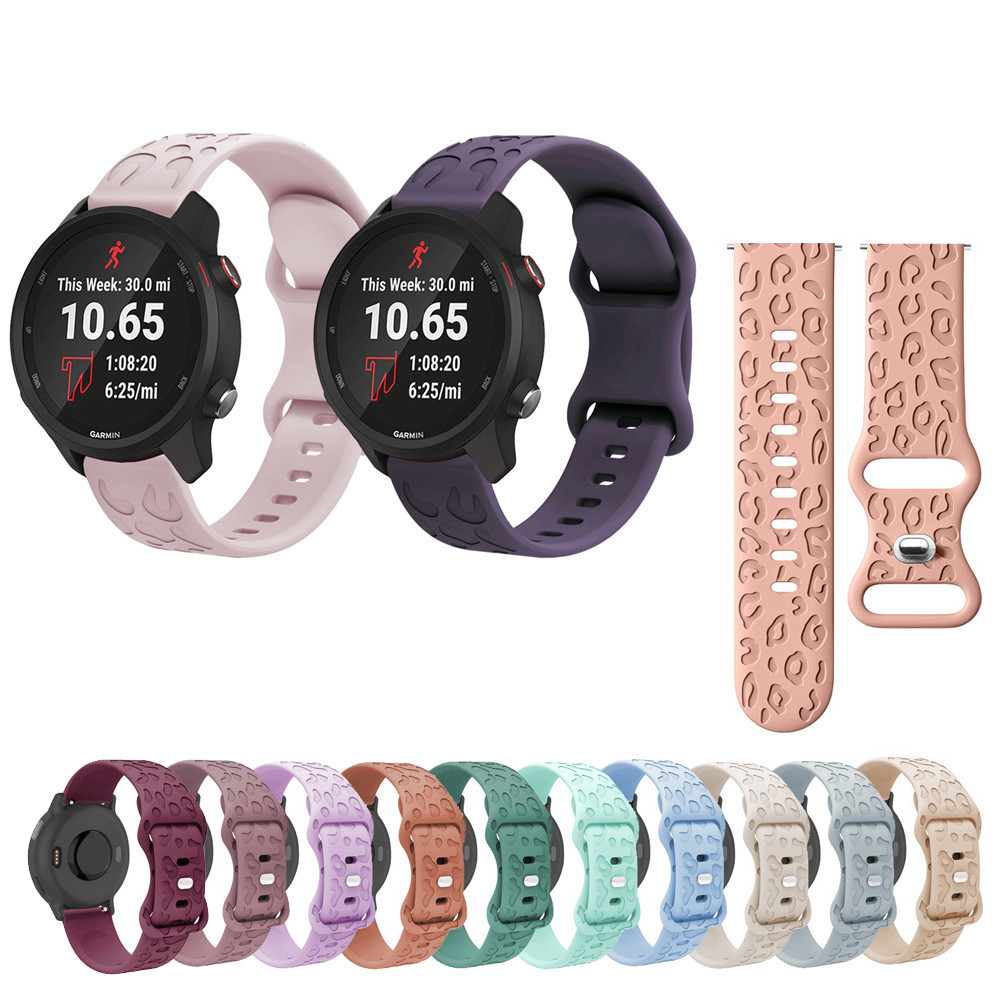 18mm 20mm 22mm Silicone Strap For Garmin Forerunner 265 255 245 255S ...