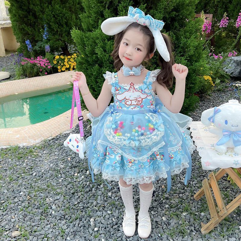 Girl lolita princess dress cinnamoroll dress summer kids performance ...