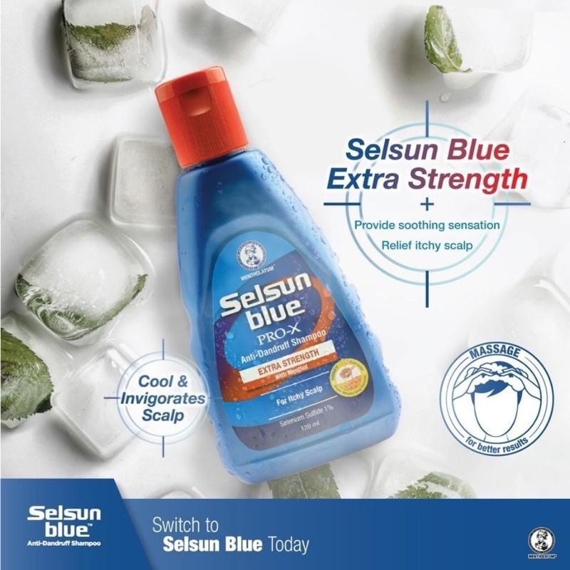 Selsun Blue Extra Strength With Menthol Shampoo (120ml/200ml) | Shopee ...