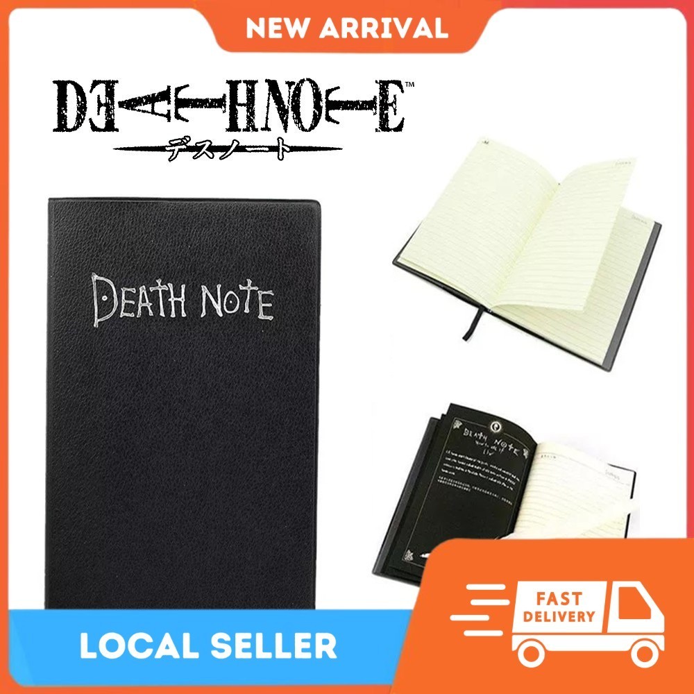 (FREE FEATHER PEN & BOOKMARK) Buku Death Note Book Set Leather Journal ...