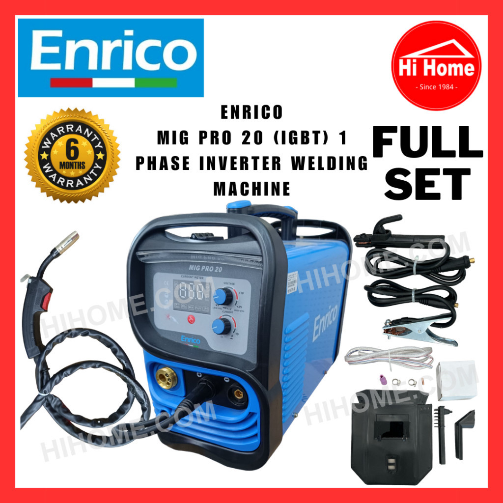 ENRICO MIG/MAG TIG MMA PRO 20 (IGBT) 1 PHASE INVERTER 3-IN-1 WELDING ...
