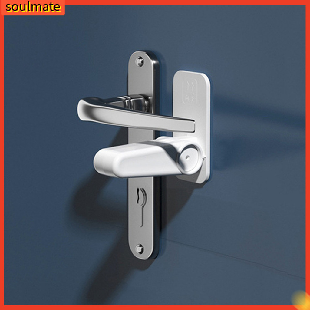 soulmate| Home Safety Door Handle Lock Door Handle Safety Lock Hotel ...