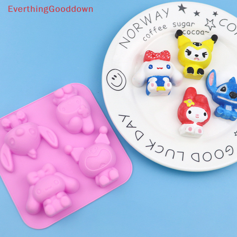 Ed Kawaii Hello Kitty Mold Cinnamoroll Kuromi Cartoon Plaster Crystal ...