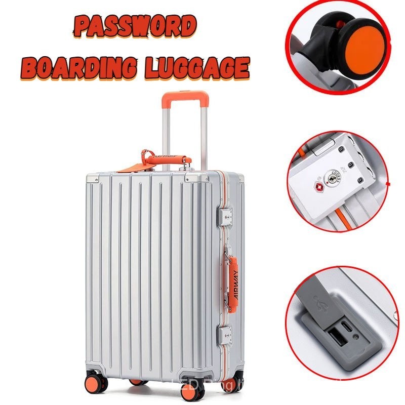 NEW Airway New Luggage Aluminum Frame Universal Wheels High Appearance ...