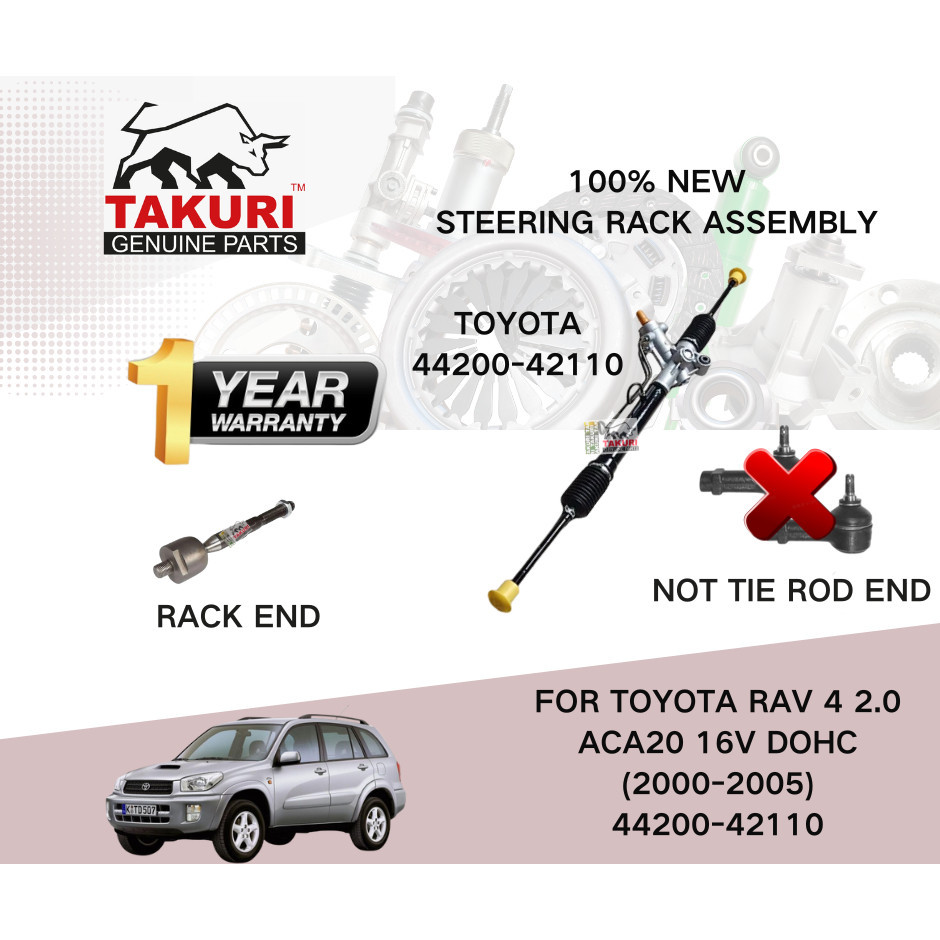 100% NEW STEERING RACK ASSY ASSEMBLY 44200-42110 FOR TOYOTA RAV 4 2.0 ...