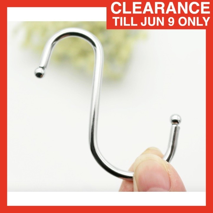 (EXTRA STABLE DESIGN) EW 10pcs S Hook S Hooks S Shaped Hook Hanging ...