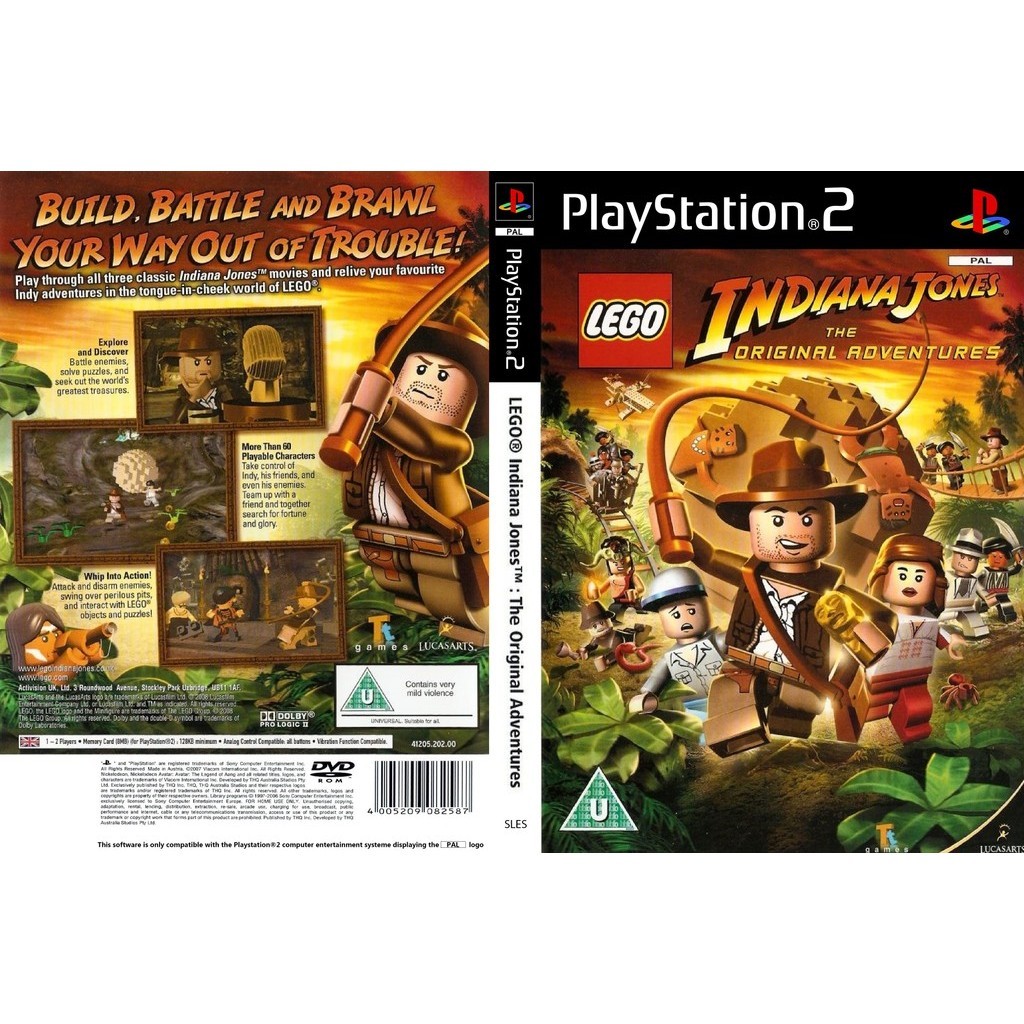 （PS2 Games CD DVD）PS2 LEGO Indiana Jones The Original Adventures (Dvd ...