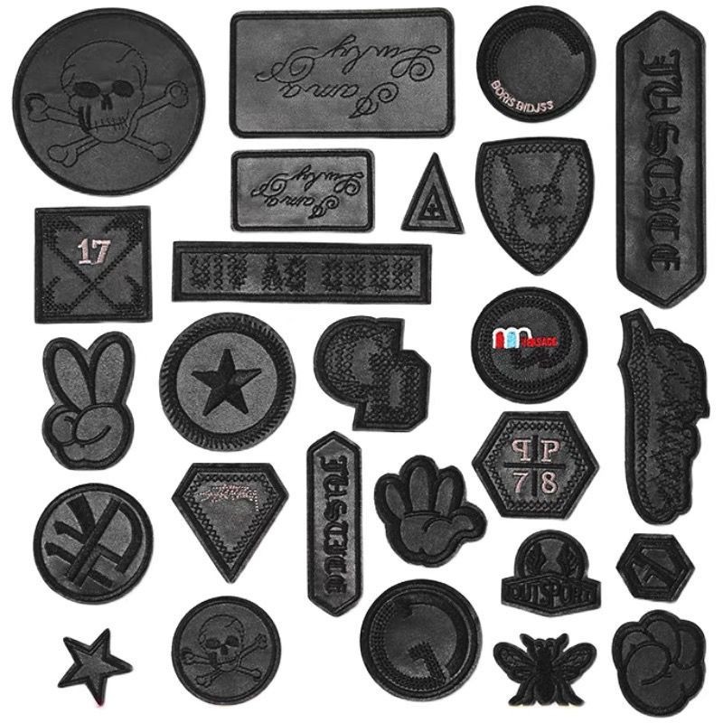 Black Leather Sticker Self-Adhesive Repair Leather Patch Sticker ...