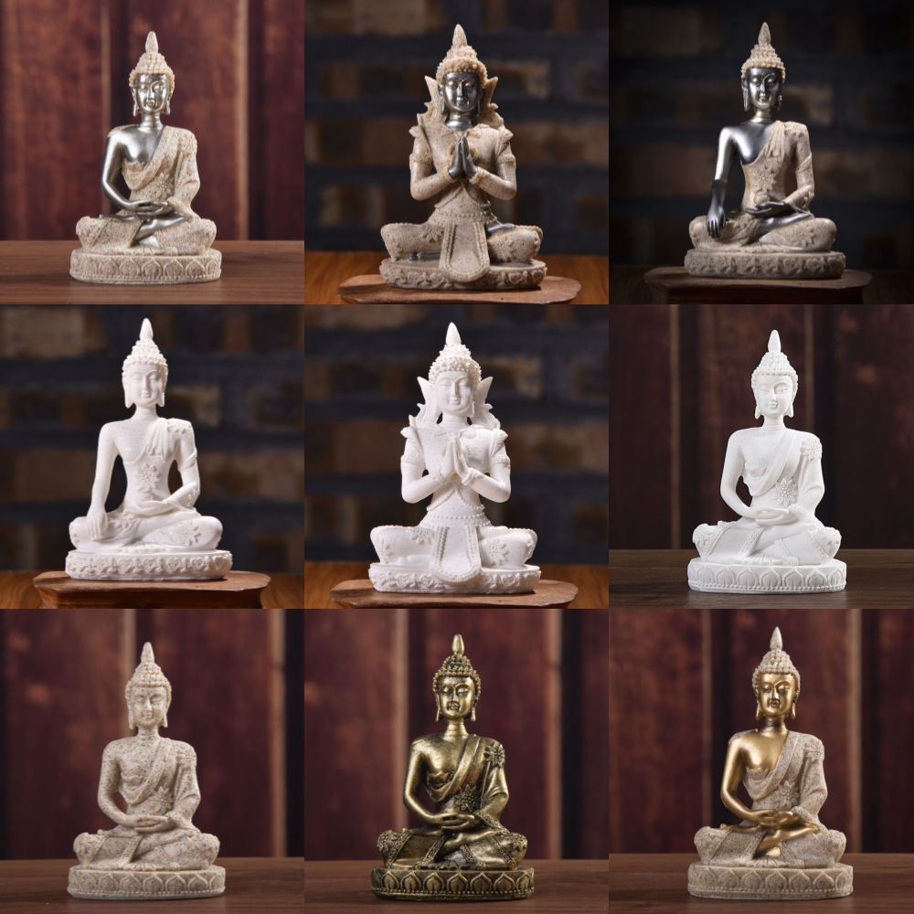 Lucky Hall Mini Buddha Statue Small Sitting Buddha Decoration Gift ...