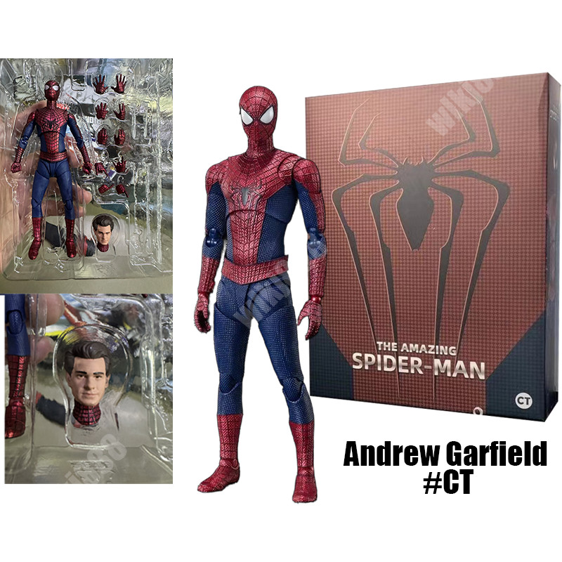Andrew Garfield The Amazing Spiderman Action Figure SHF Tobey Maguire ...