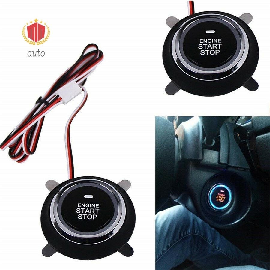 Car Ignition Switch Engine Start Push Button For Keyless Entry+Push ...