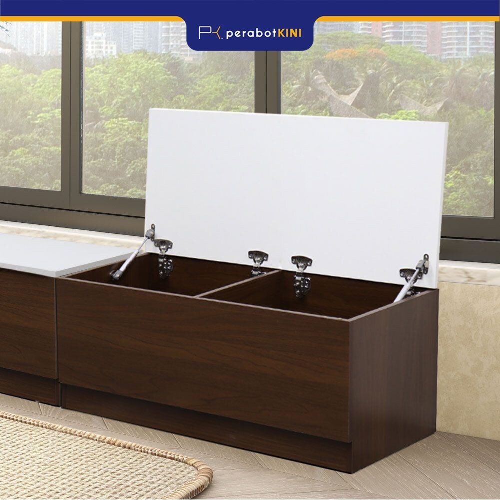 PerabotKINI 3ft Bay Window Storage Cabinet (BWC900TO) Storage Bench ...