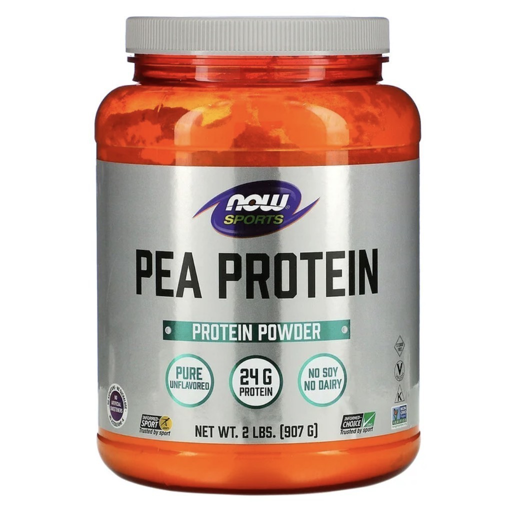Now Foods, Sports, Pea Protein, Pure Unflavored, 2 lbs (907 g) | Shopee ...