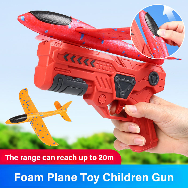 COD Airplane Launcher Bubble Foam Plane Toy Children Airplanes Glider ...