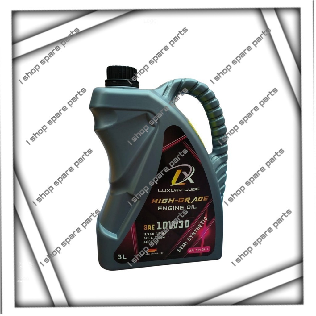 LUXURY LUBE SEMI SAE 10W30 3L ENGINE OIL PREMIUM MINERAL PERODUA KANCIL ...
