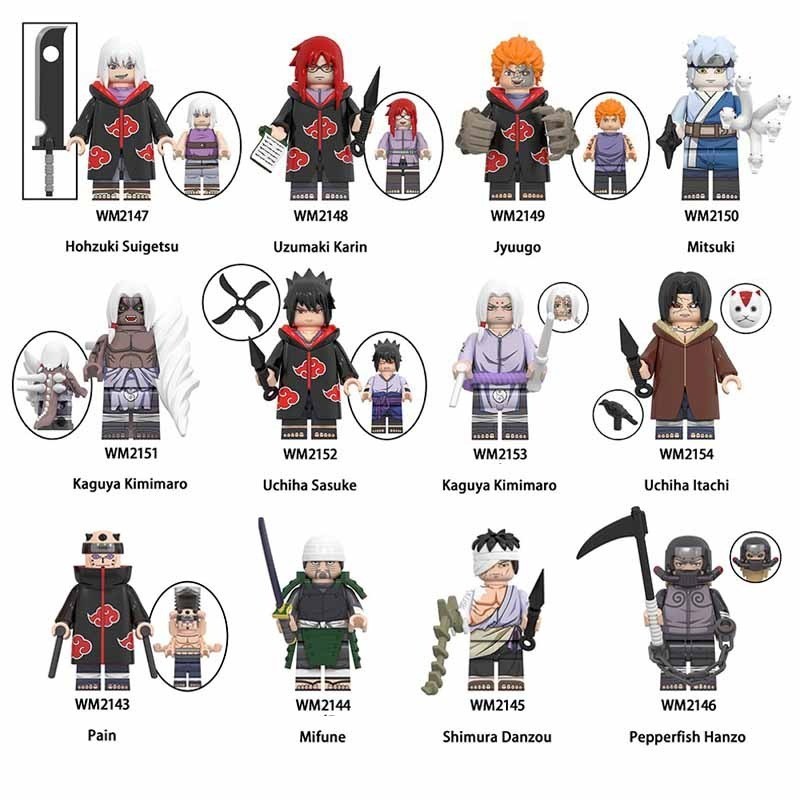 Pain Mifune Shimura Danzou Pepperfish Hanzo Mini Building Blocks Kids ...
