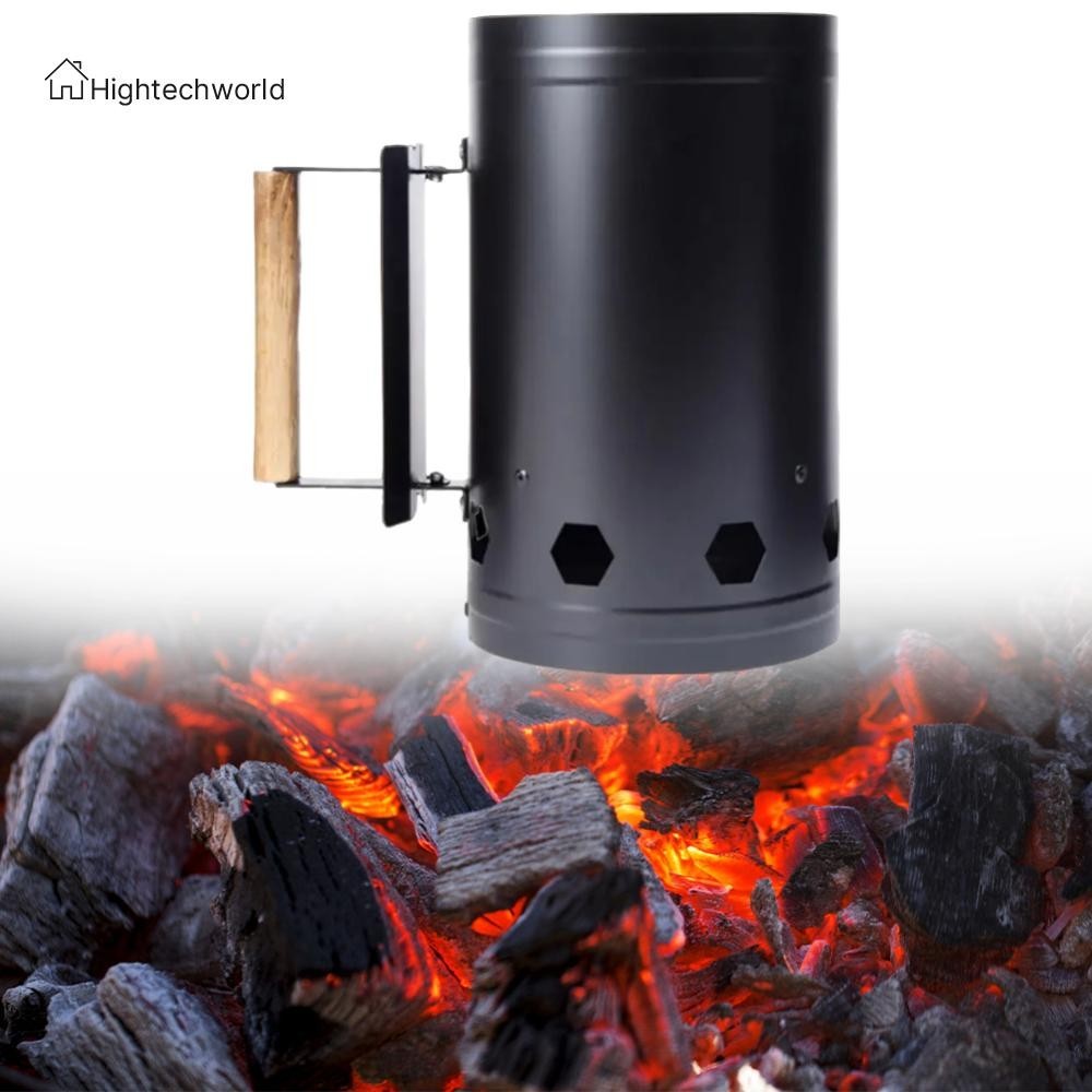 Barbecue Fire Starter Bucket with Handle BBQ Carbon Barrels Charcoal ...