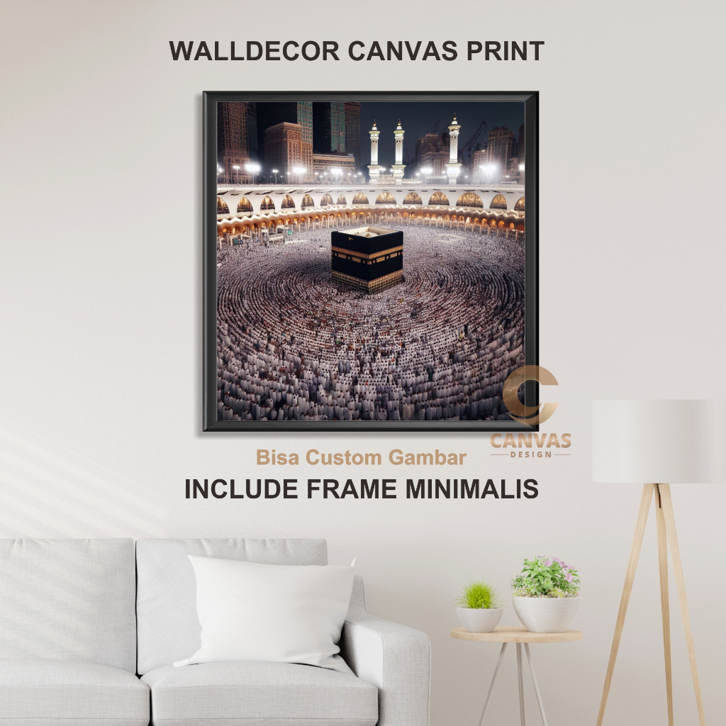 HIASAN DINDING Wall Hanging Poster Kaaba Modern Wall Decor Islamic ...