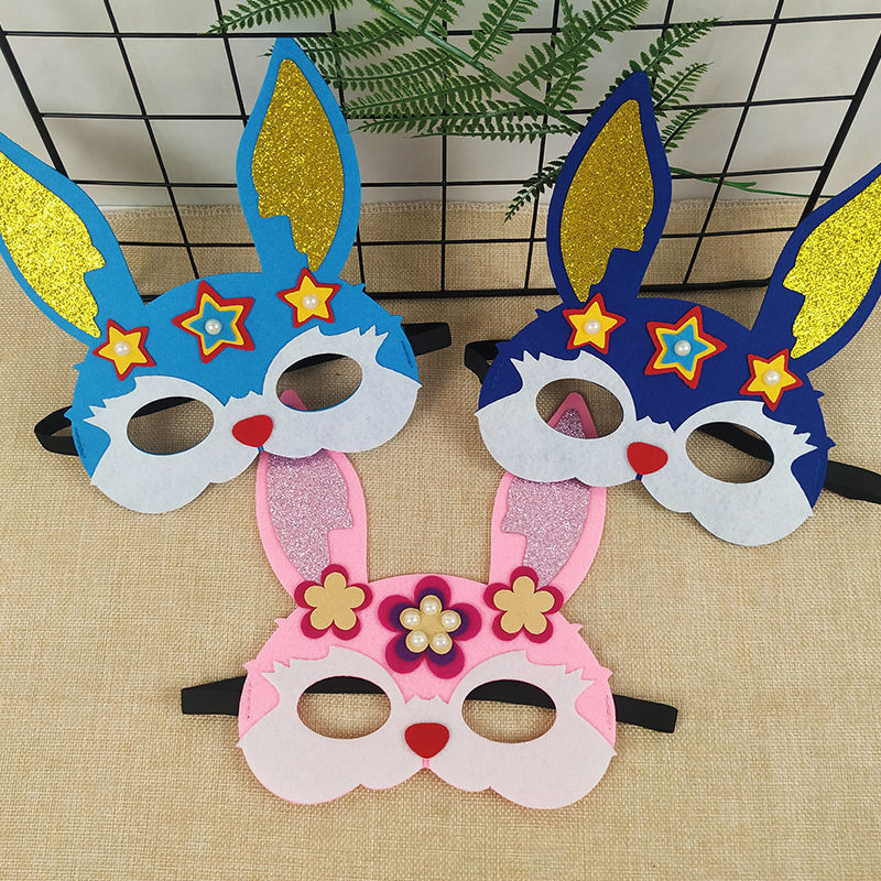 Rabbit Mask Children Stage Performance Masquerade Party Cartoon Eye ...