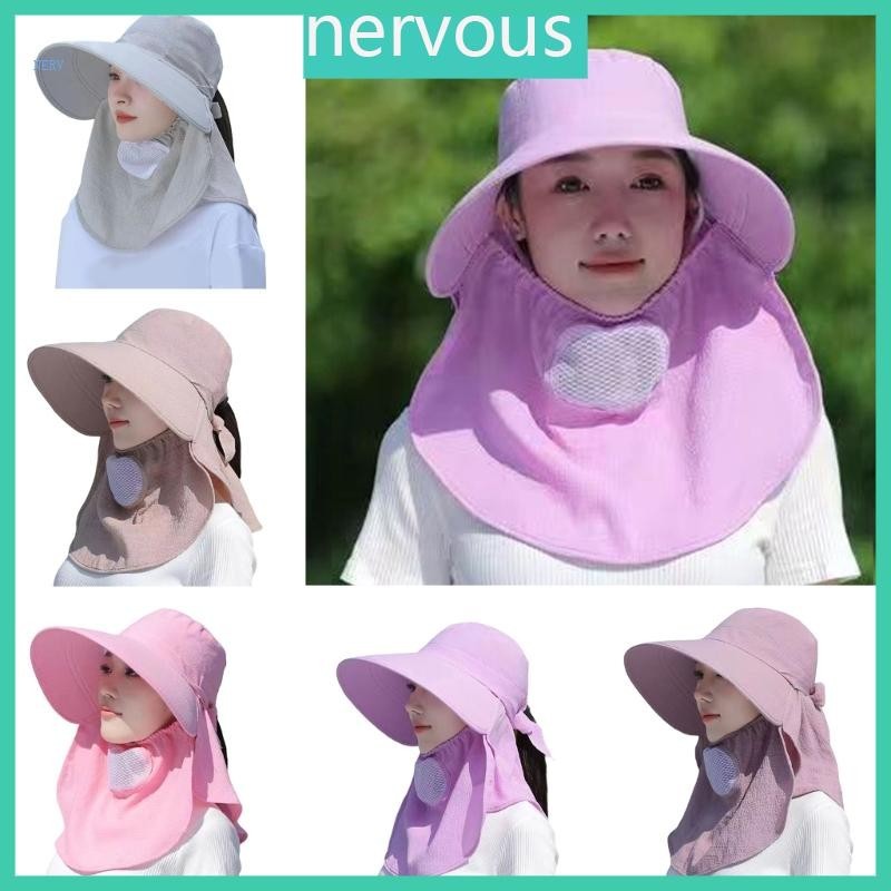 NERV Outside Enthusiasts Ponytail Hat with Face Cover for Adult Keep ...