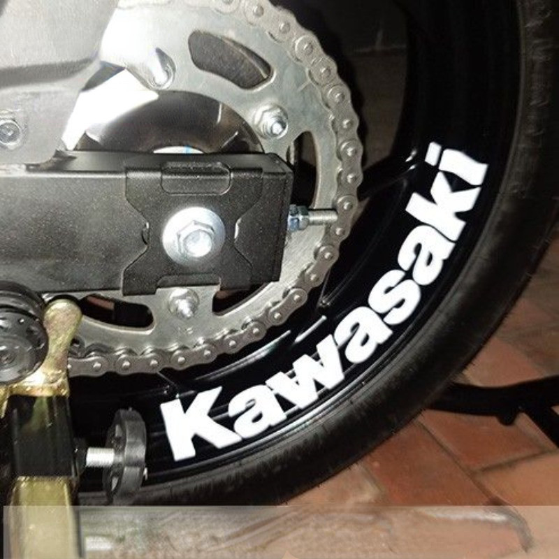 Kawasaki Z250 Ninja ZX10R/6R Universal Wheel Sticker Reflective Sticker ...