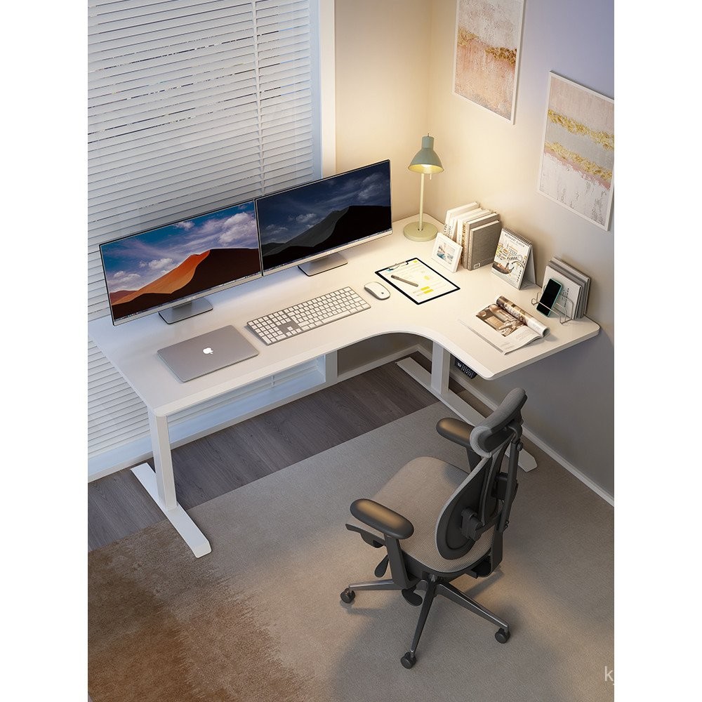 Puge Swiss Electric Lifting Table Corner Table Household L-Shaped ...