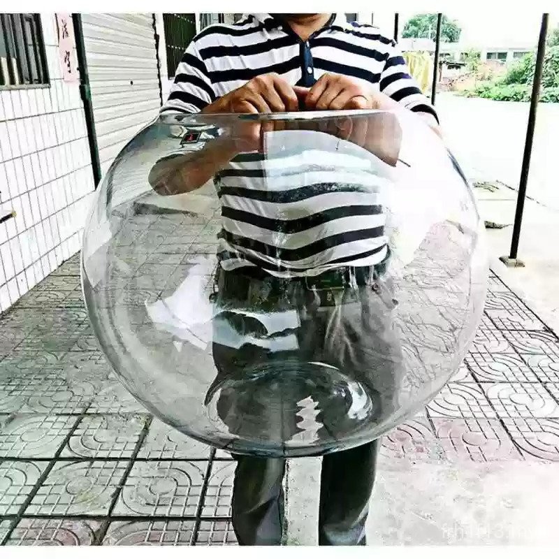 Creative Extra Large Round Glass Fish Tank Goldfish Tank Floor Tank ...