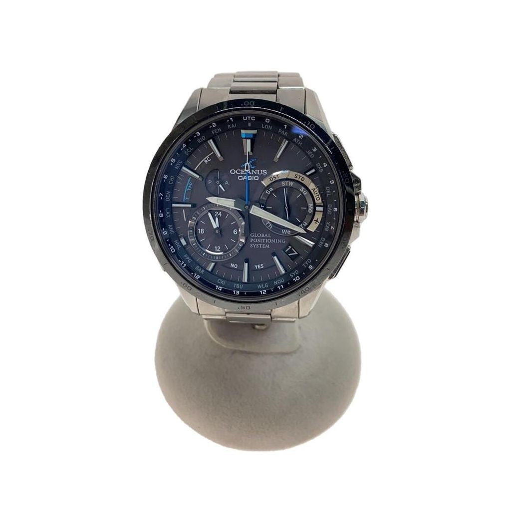 CASIO Mens Watch Solar Analog -- BLK SLV OCW-G1000 OCEANUS | Shopee ...