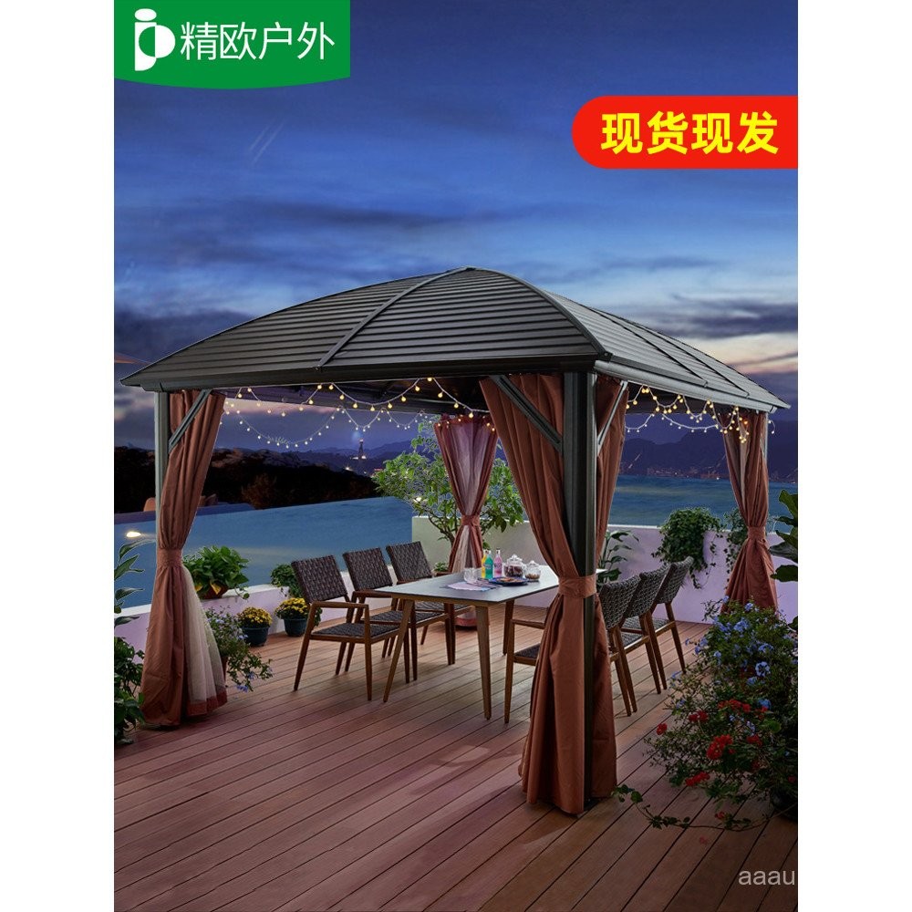 Jingou Outdoor Courtyard Awning Tent Outdoor Pavilion Roman Pergola ...