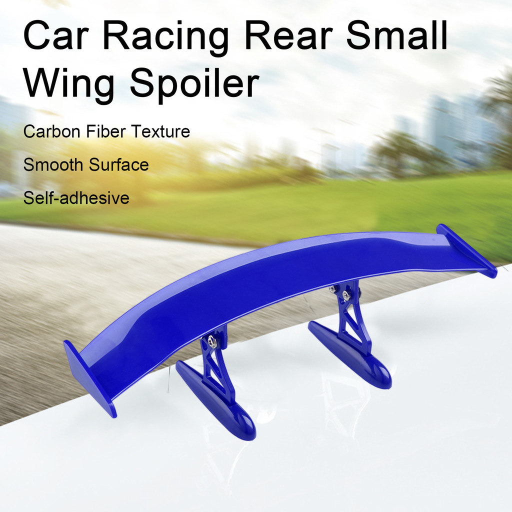 SDR- Car Tiny Tail Wing Carbon Fiber Texture Punch-free Universal Mini ...