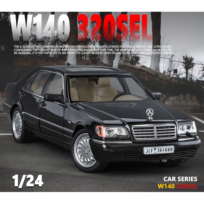 Classic Car Collection Scale 1:24 Benz W140 S320 SEL Alloy Classic Car ...