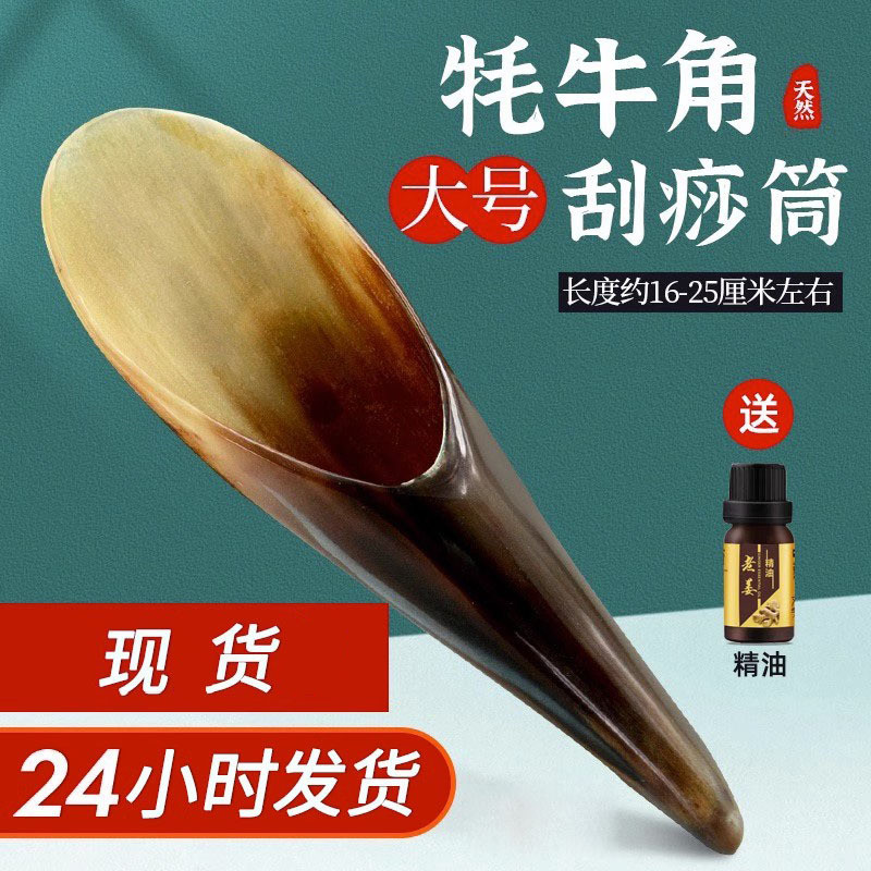 Natural Horn Scraping Tube Back Massage Scraping Board Beauty Salon ...