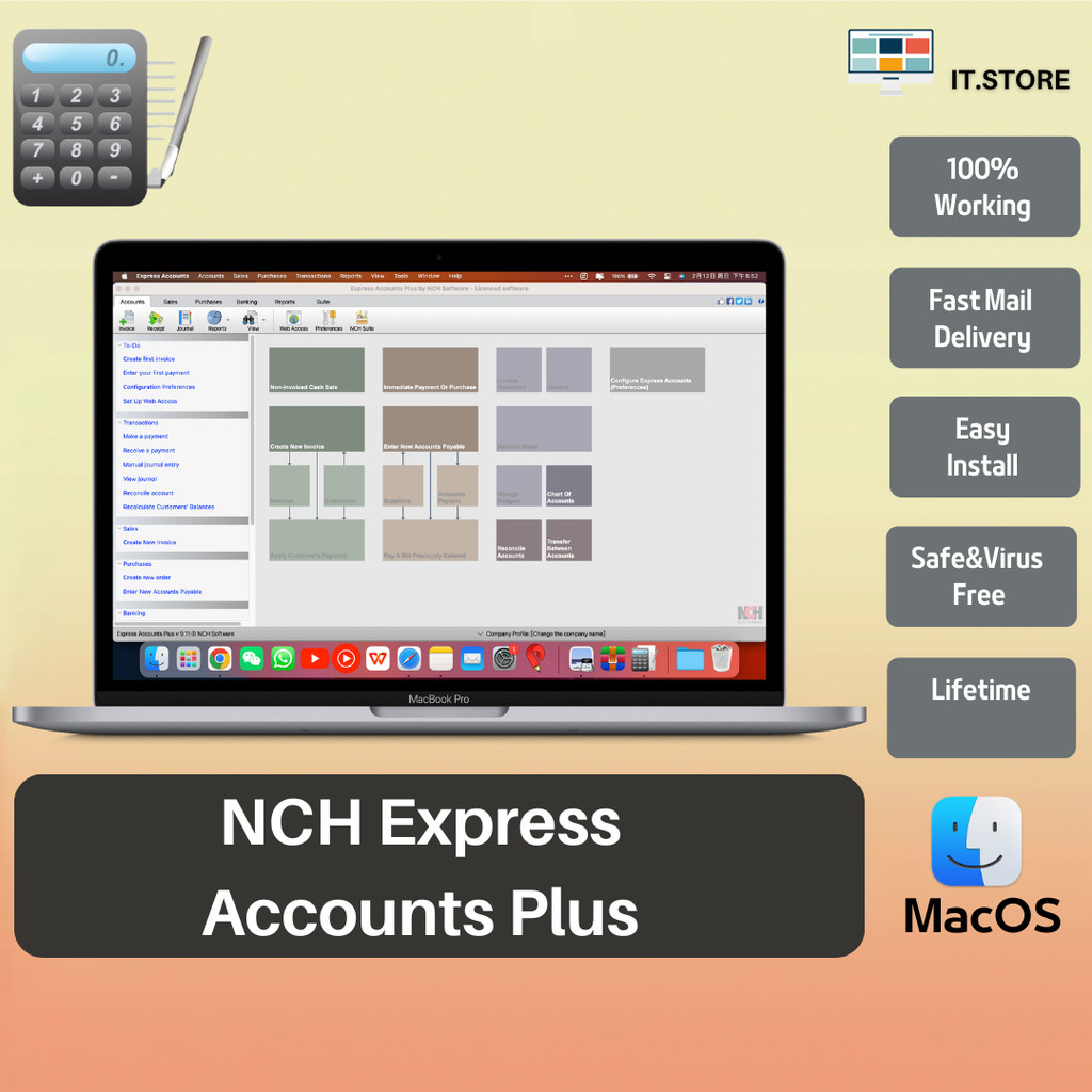 NCH Express Accounts Plus MacOS – Accounting software for small ...