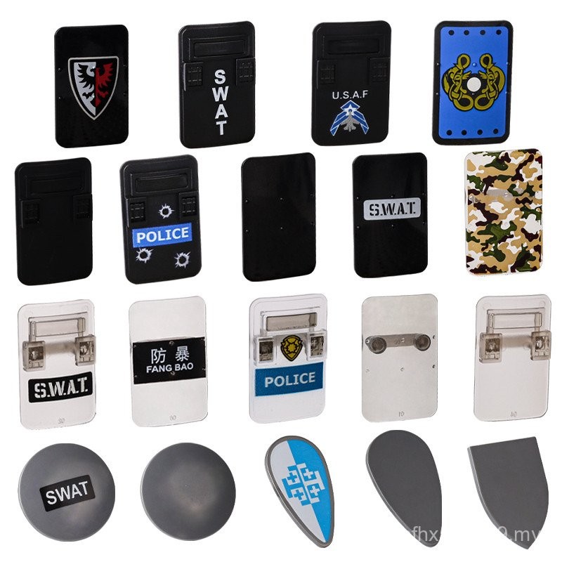 Medieval Modern Explosion-Proof Camouflage Shield SWAT Minifigures ...