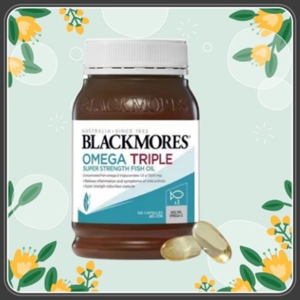 Blackmores Omega Triple Super Strength Fish Oil (150 Capsules) | Shopee Malaysia